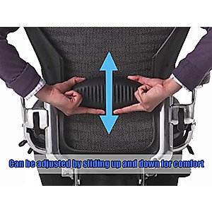 Lumbar Support Pad Replacement for Herman Miller Classic Aeron Chair - Size C: Large, Black