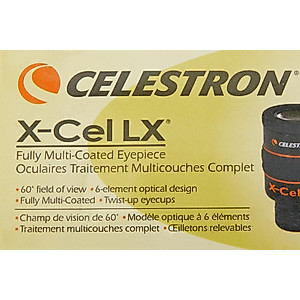 Celestron X-Cel LX Series Eyepiece - 1.25-Inch 12mm 93424, Black
