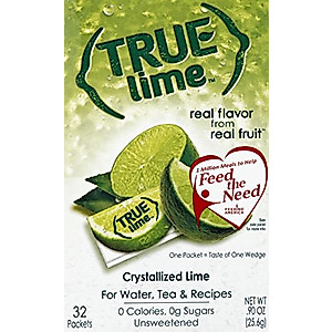 True Lime Crystallized Lime 32 x .8g Packets - 0.91 oz.