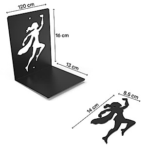 Artori Design Floating Bookshelf for Kids, Invisible Metal Book Shelf, Wall Decore Book Lovers Bookshelf (Wondershelf+Supershelf)