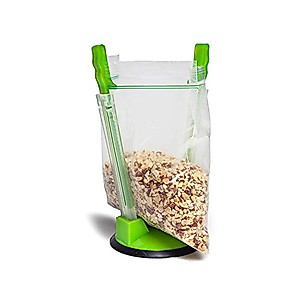 Original Jokari Adjustable Baggy Rack Stand 3 Pack. Prop Plastic Ziploc Freezer Storage Bags Open Hands Free to Pour Leftovers, Snacks and Meal Prep Ingredients With No Food Spills or Kitchen Mess.