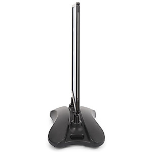 Sidewalk Poster Stand with Water-fill Base Holds 24x36 Graphics, Double-sided Sandwich Board for Outdoor Use, Front-loading Snap-open Poster Frame, Black