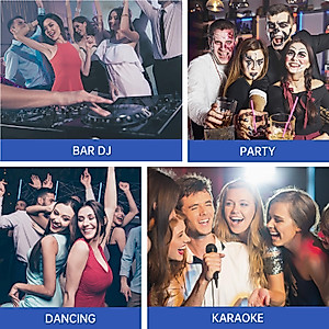 Luditek 2-Pack Mini Halloween White LED Strobe Light, Sound Activated and Flash Speed Control Party Light with 36 Super Bright LEDs Stage Lighting for Room Dance Parties Birthday DJ Bar Karaoke