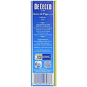 De Cecco Semolina Pasta, Acini Di Pepe No.78, 1 Pound