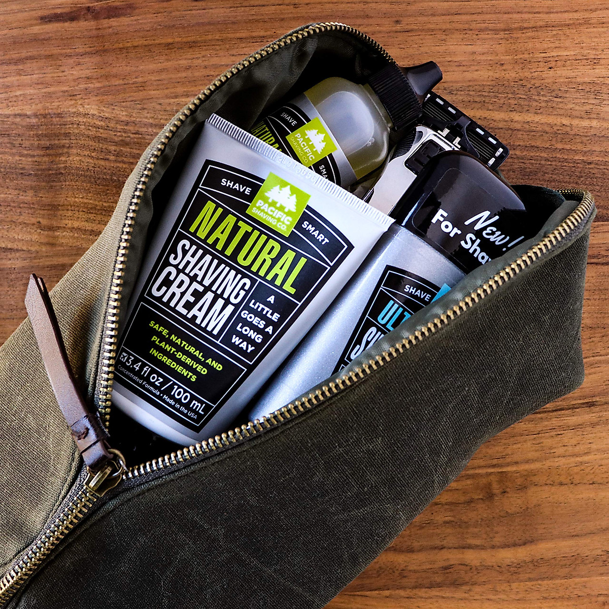 Pacific Shaving Company Ultra Slick Shave Stick - Easy Apply, No Mess, Smooth Shaves & Soft Skin, TSA Friendly, All Skin Types, With Safe and Natural Ingredients, 75 gm (2-Pack)