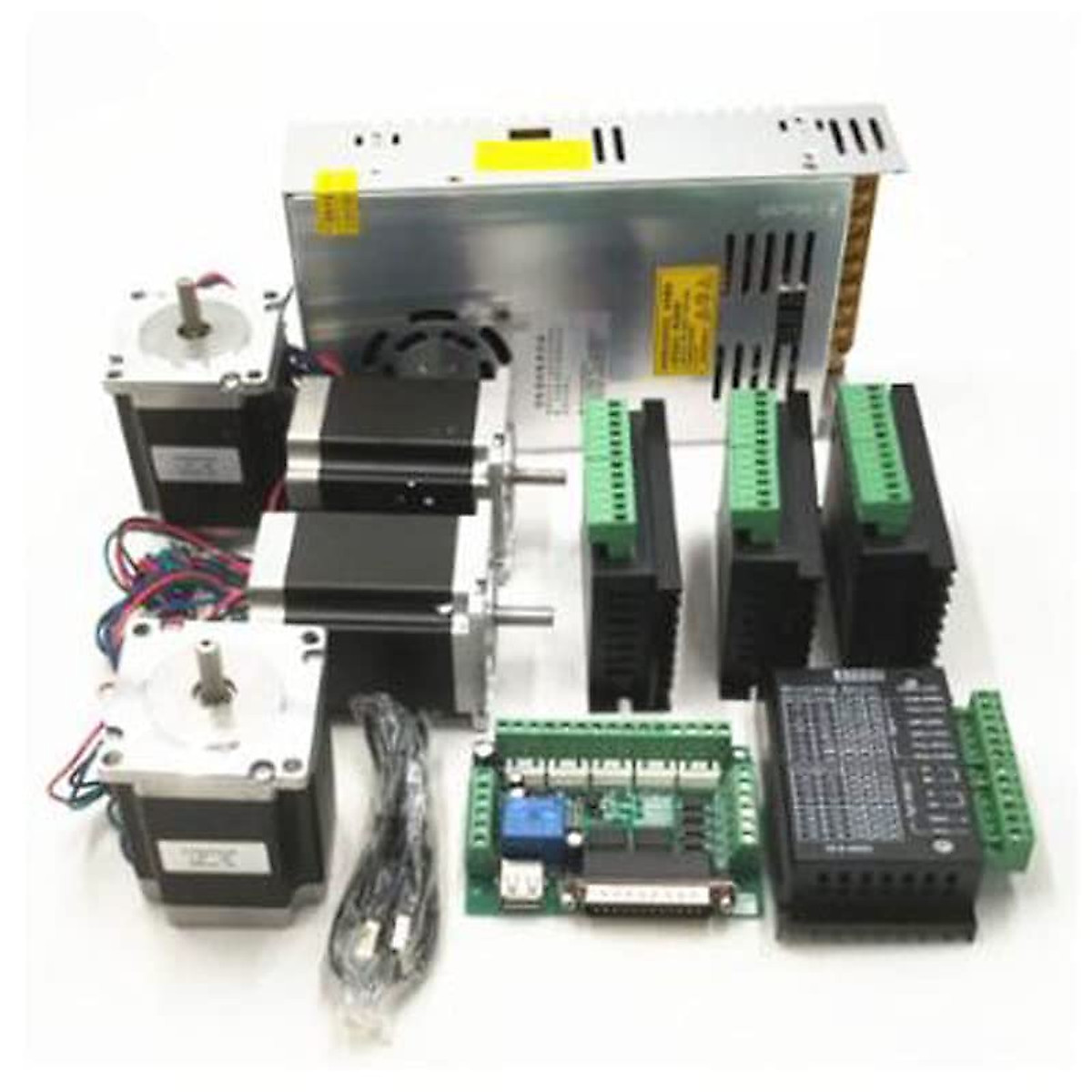 Davitu Motor Driver - TB6600 CNC router kit 4.0A stepper motor driver + 23 255OZ.IN + 5-axis interface board + power supply 360w 24V 15A