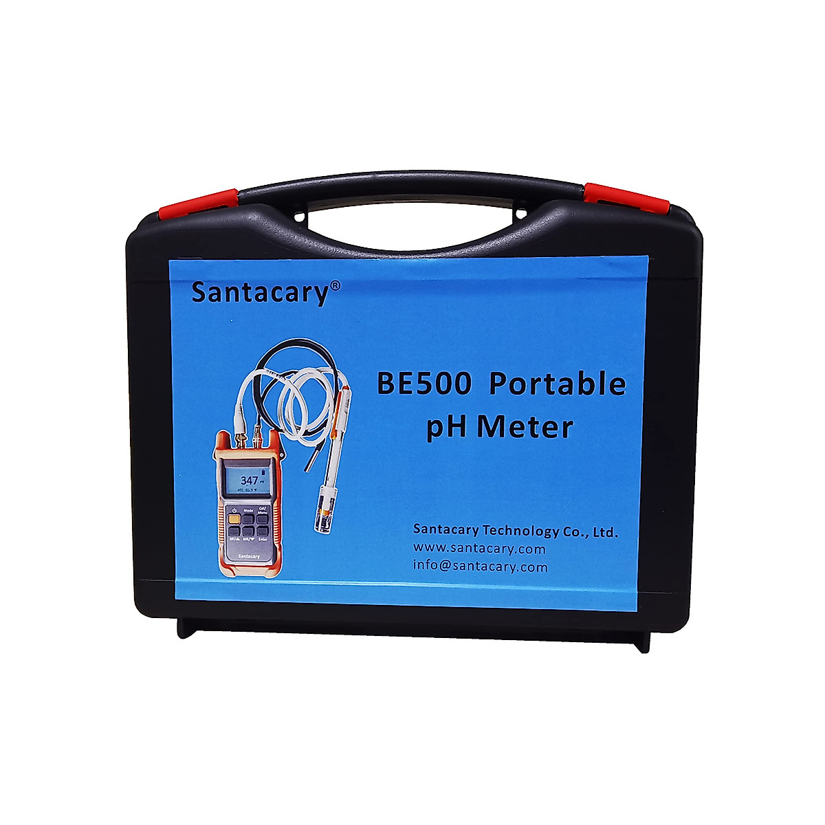 pH Meter, 0.01 pH Accuracy, 0-14.00 pH Measuring Range, 1 to 3 Points Calibration for Precise pH Measurement, Portable