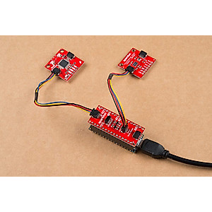 SparkFun Qwiic Shield Compatible with Arduino Nano-connect the I2C bus (GND, 3.3V, SDA and SCL) to four Qwiic connectors (two horizontally and two vertically mounted)-daisy chaining-Soldering Required