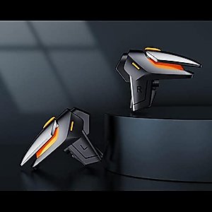 BoxWave Gaming Gear Compatible with Tecno Camon 17 - Touchscreen QuickTrigger Auto, Trigger Buttons Autofire Gaming Mobile FPS - Jet Black