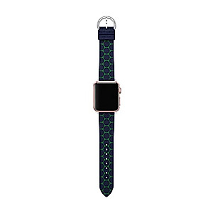 Kate Spade New York women's blue silicone band for apple watch®, 38/40/41mm and 42/44/45/49mm (Model: KSS0162E)