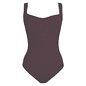 Karla Colletto Square Neck One Piece Swimwear BA-D70 (Navy, 8)