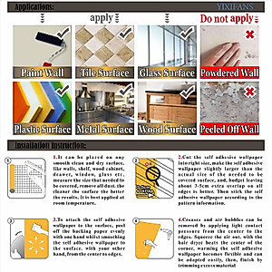 Yifasy Drawer Shelf Liner Honeycomb Self-Adhesive Furniture Lining Paper Sheet Removable Ins Style Wallpaper 118x18 Inch