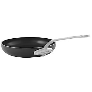 Mauviel M'Stone 3 Hard Anodized Nonstick Frying Pan With Cast Stainless Steel Handle, 10.2-in, Made In France