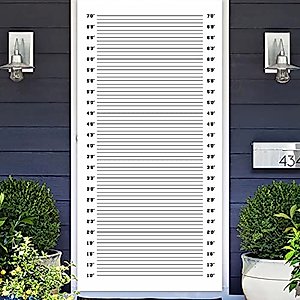 Mugshot Police Lineup Height Charts Banner Backdrop Background Accurate Measurements Theme Decor for Girls Bridal Shower Bachelorette Party Birthday Party Wedding Night Out Party Favors Decorations