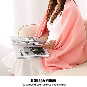 VTOSEN 3in1 U Shape Neck Shoulder Pillow Blanket Scarf for Home Office Travel, Chair Cushions for Dining Chairs, Kitchen Chair Pads