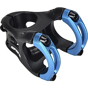 Spank Split 35 Enduro Trail Shotpeen Anodized Bicycle Stem, Universal Fit, Cycling Stem, Mountain Bike Stem, Bar Clamp, Shotpeen Anodized Stem, CNC-optimised (40mm,Blue)