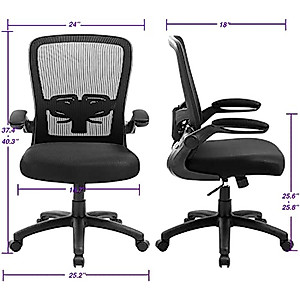 Office Chair Clearance, Ergonomic Desk Chair with Adjustable Height, Lumbar Support, High Back Mesh Computer Chair with Flip up Armrests, Task Chairs for Home Office - 300lb Executive Chair