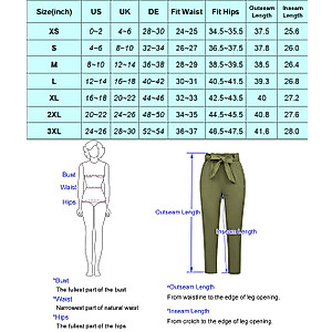 GRACE KARIN Womens Pants 2024 Work Business High Waisted Casual Dress Flowy Trousers Ginger