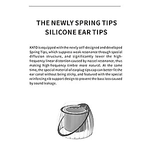 Moondrop KATO Earphone DLC Composite Diaphragm Advanced Ultra Linear Technology Dynamic in-Ear Earplug Mirror Silver