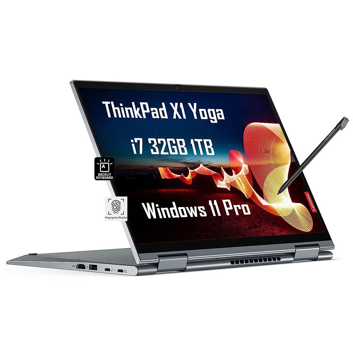 Lenovo ThinkPad X1 Yoga Gen 6 14" WUXGA 2-in-1 Touchscreen (Intel 4-Core i7-1185G7, 32GB RAM, 1TB PCIe SSD) IPS Business Laptop, Thunderbolt 4, Backlit, Fingerprint, IST HDMI Cable, Win 11 Pro