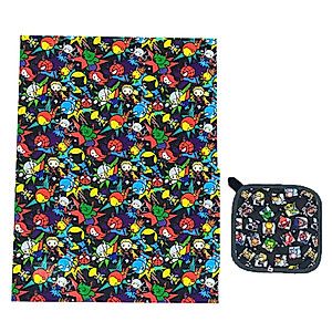 Marvel Kawaii Dish Towel and Pot Holder Set