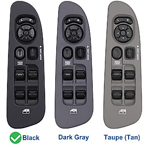 Master Power Window Switch and Bezel 56049805AB, Compatible with 2002-2009 Dodge Ram 1500 2500 3500, 2001-2004 Dodge Dakota, 01-03 Dodge Durango, 05-09 Dodge Sprinter, Replaces 68171680AA, 641-00653L