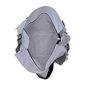 N Gil All Purpose Organizer Medium Utility Tote Bag 3 (White Baseball Black)