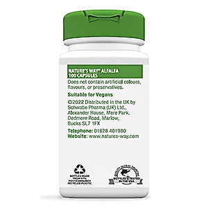 Nature's Way Alfalfa Leaves -- 100 Capsules