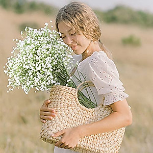 LYLYFAN 12 Pcs Babys Breath Artificial Flowers, Gypsophila Real Touch Flowers for Wedding Party Home Garden Decoration