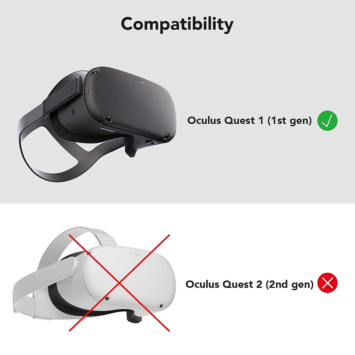 KIWI design Silicone VR Face Cover for Oculus Quest & Touch Controller Grip Cover for Oculus Quest Accessories Protection Cover, Ultra thin, Anti Sweat & Washable