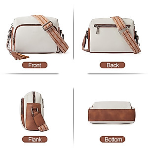 CLUCI Small Crossbody Purses for Women Trendy, Vegan Leather Women's Crossbody Handbags with Adjustable Wide Strap