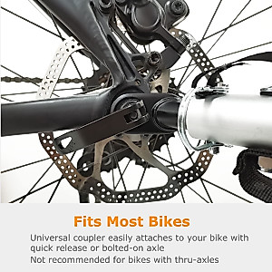 Veelar Sports Suspension Bike Trailer & Stroller 2 in 1 Double Seat for Toddlers, Kids, Child Bicycle Carrier Jogger (Blue)