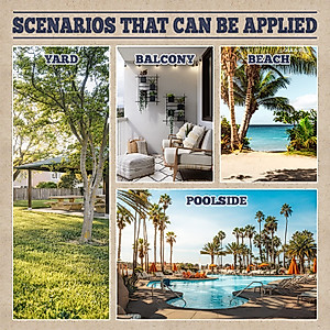 Yewuli Patio Lounge Chair Outdoor Beach Sling Chair Set of 2, Wooden Reclining Patio Chairs Foldable Beach Chairs with Polyester Canvas &Solid Wood Frame Patio Furniture, Blue