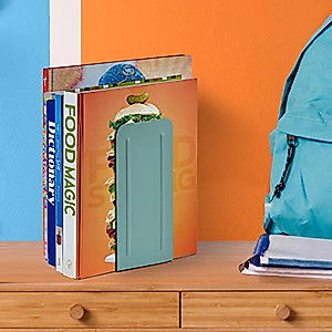 Acrimet Jumbo Premium Metal Bookends 9" (Heavy Duty) (Green Color) (1 Pair)
