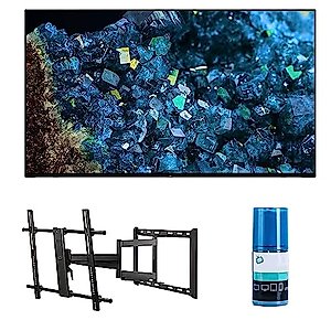 Sony XR55A80L 55 Inch 4K HDR OLED Smart Google TV with PS5 Features with a Large/Extra Large Full Motion Mount for 43 Inch-90 Inch Compatible TV's and HDTV Screen Cleaner Kit (2023)(USED)