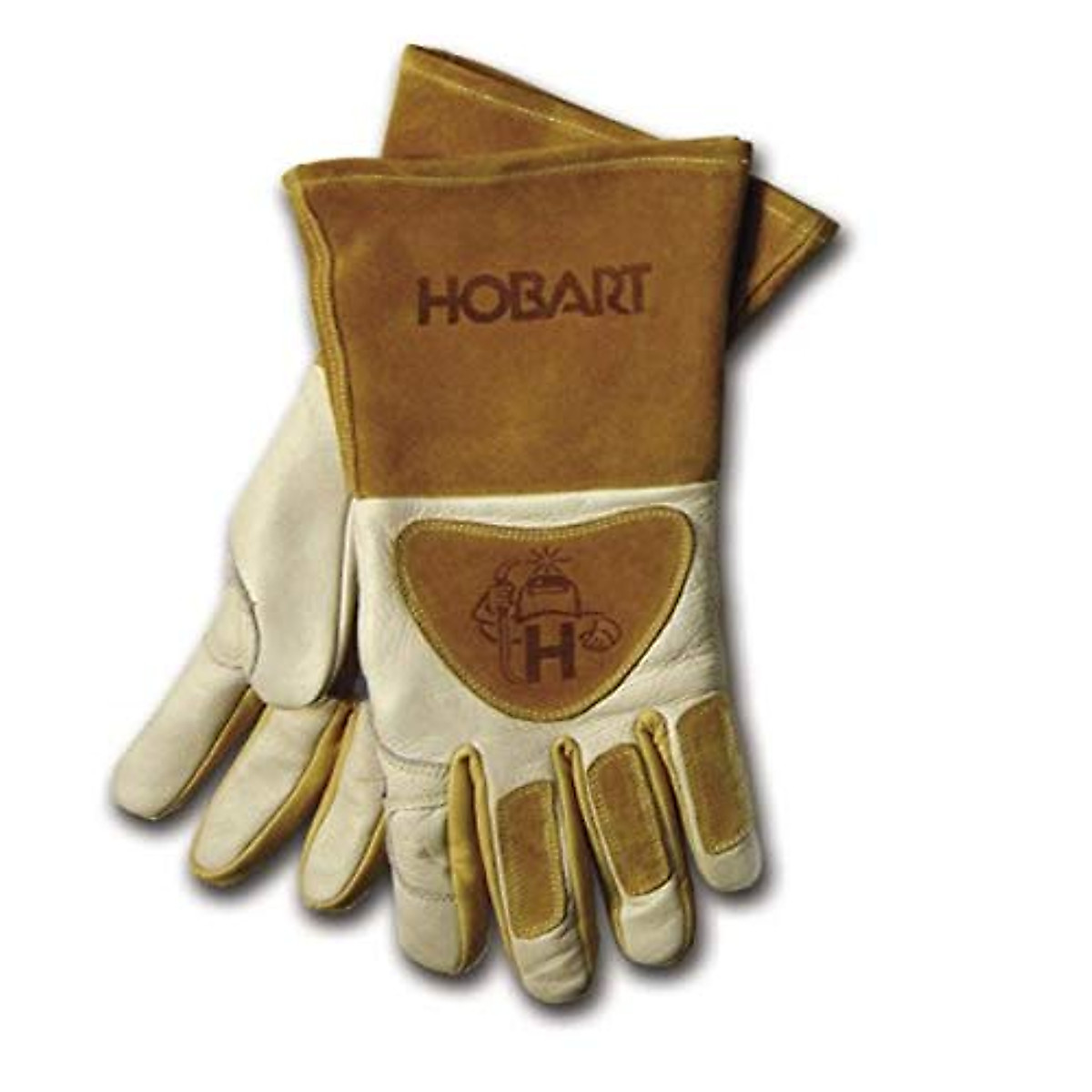 Hobart 770440 Premium Form Fitted Welding Gloves Brown, X-Large (Pack of 2)