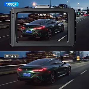 NOLYTH Dash Cam Car Camera 1080P Full HD Front Dash Camera for Cars with 32G SD Card, 3" LCD, F2.0 Glass Lens, WDR, Night Vision, Parking Monitor