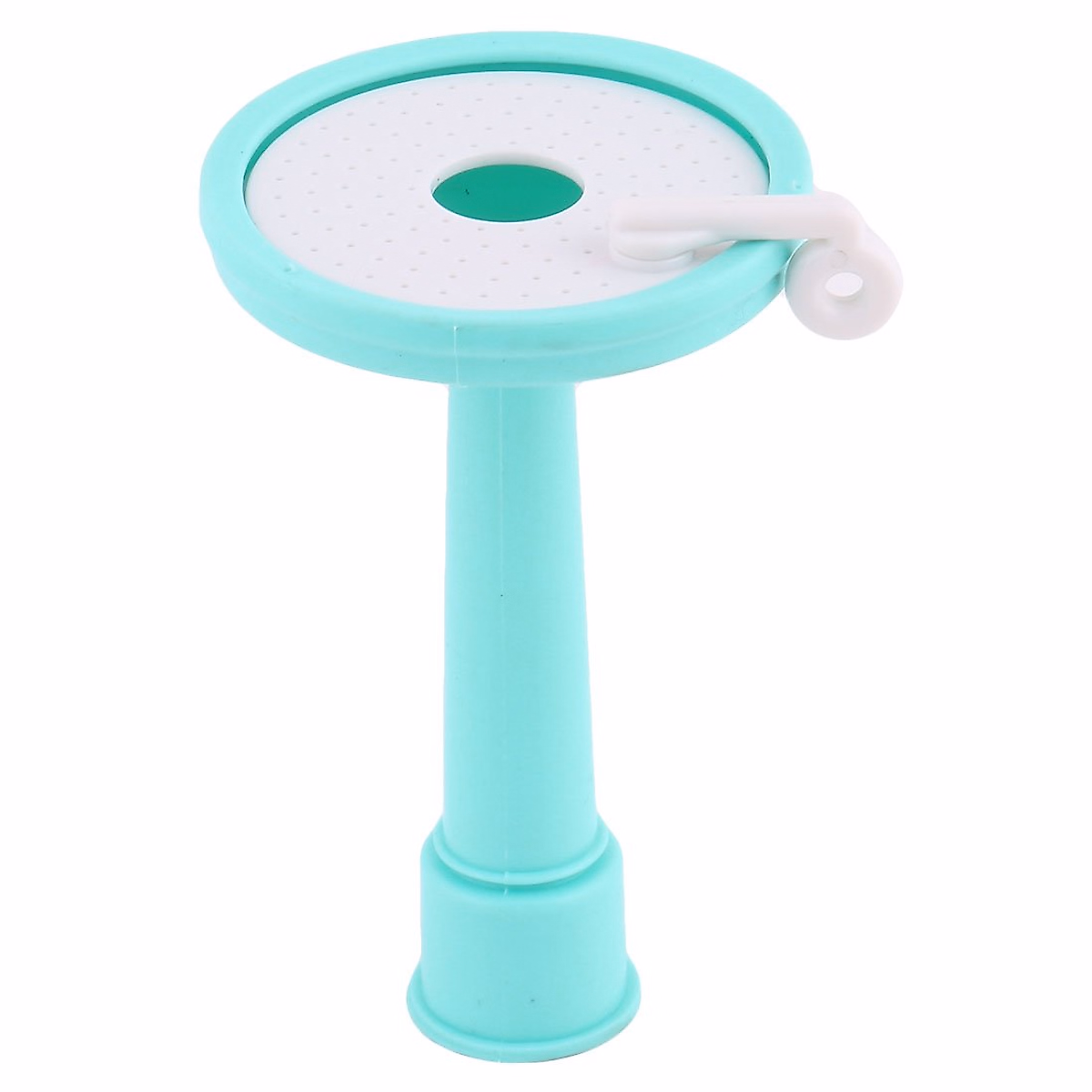 Qtqgoitem Rubber Handle Kitchen Bathroom Water Saving Faucet Nozzle Filter Sprayer Cyan White (Model: 4b1 819 1a9 213 1a5)