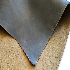 Toprank Genuine Leather Sheets for Crafts 12''X12'' Precut Full Grain Leather Tooling Leather (1.6mm) Cowhide Leather Pieces Square, Sand