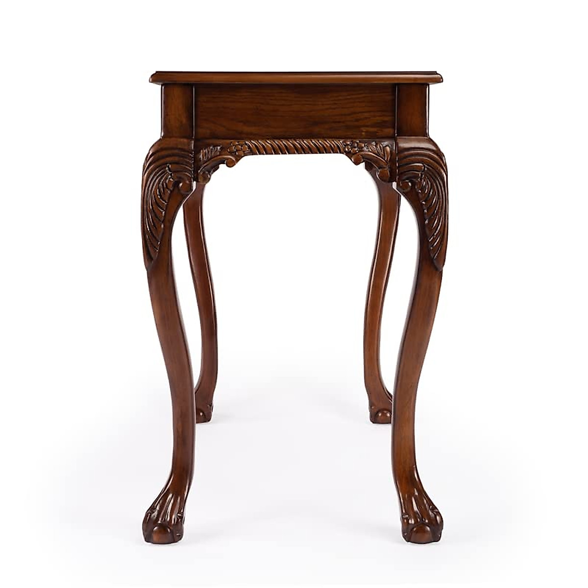 BOWERY HILL Wood Traditional Writing Desk in Vintage Oak Finish