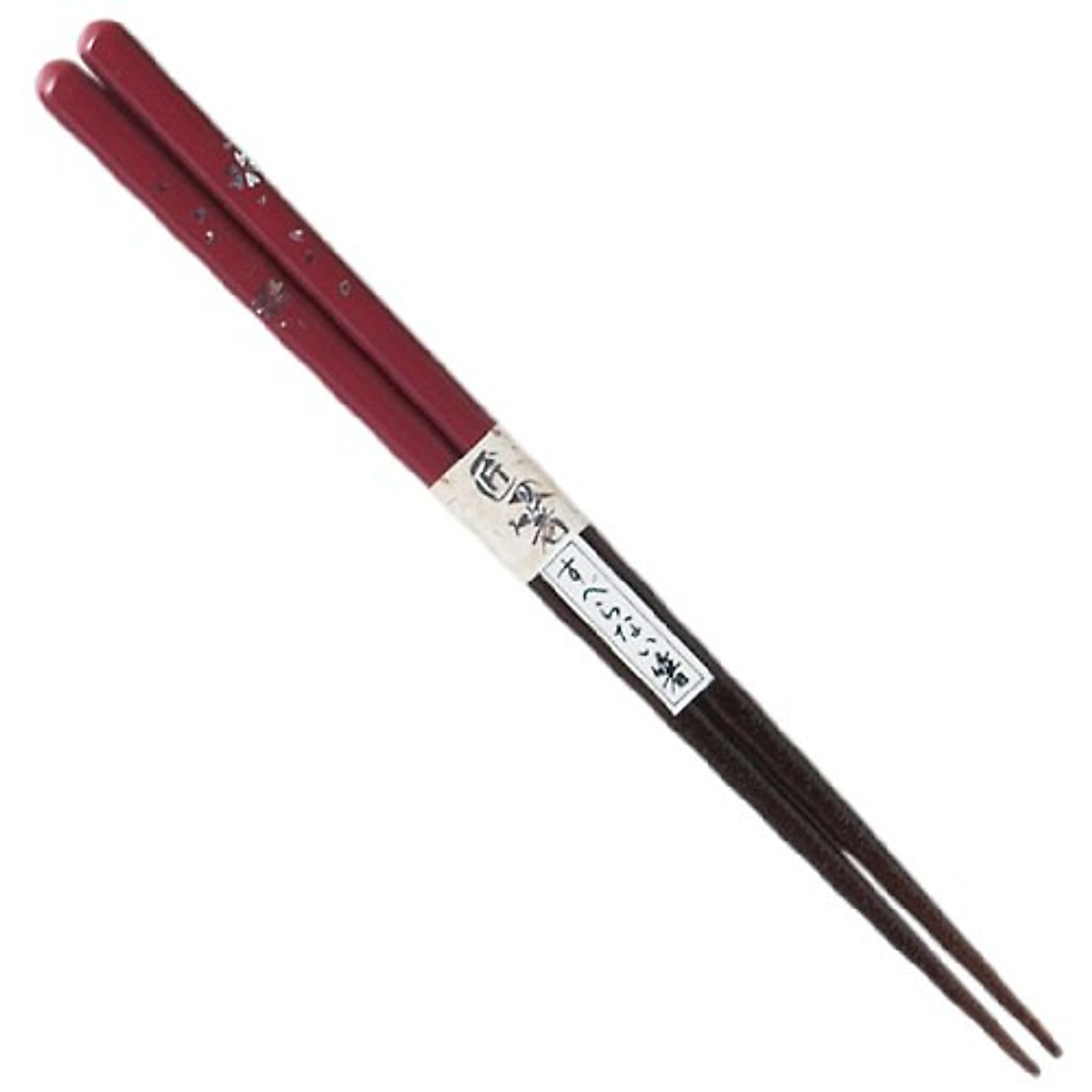 Tanaka Chopsticks Shop 27086 Premium Japanese Wakasa Painted Chopsticks, Dishwasher Compatible Chopsticks, Anti-slip, Cherry Blossom, Red