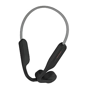 Aiwa Bone Conducting Wireless Headphones - Open-Ear Wireless Bluetooth 5.0 Sports Headphones, 6 Hours Playtime, IPX5 Waterproof Earphones for Gym, Running, Hiking, and Cycling, Black