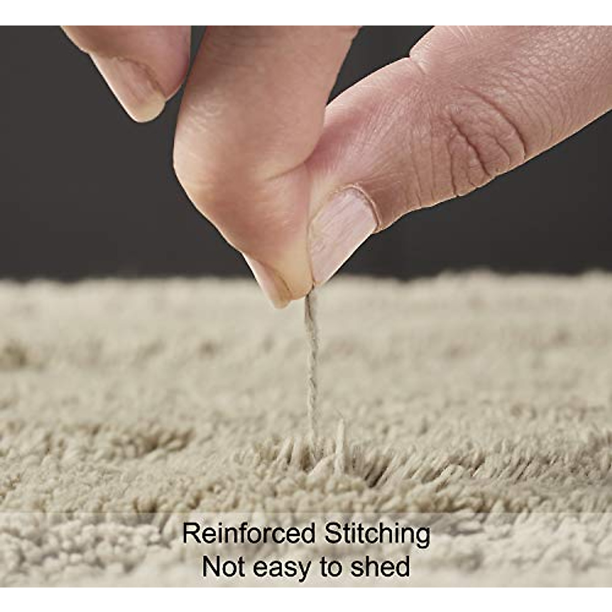 Cotton Bathroom Rugs Set, 2 pc (20"x30" and 17"x24") - Soft Plush 2800 GSM, Super Thick and Absorbent - Matches Our 804 GSM and 703 GSM Bathroom Towels Set (White)