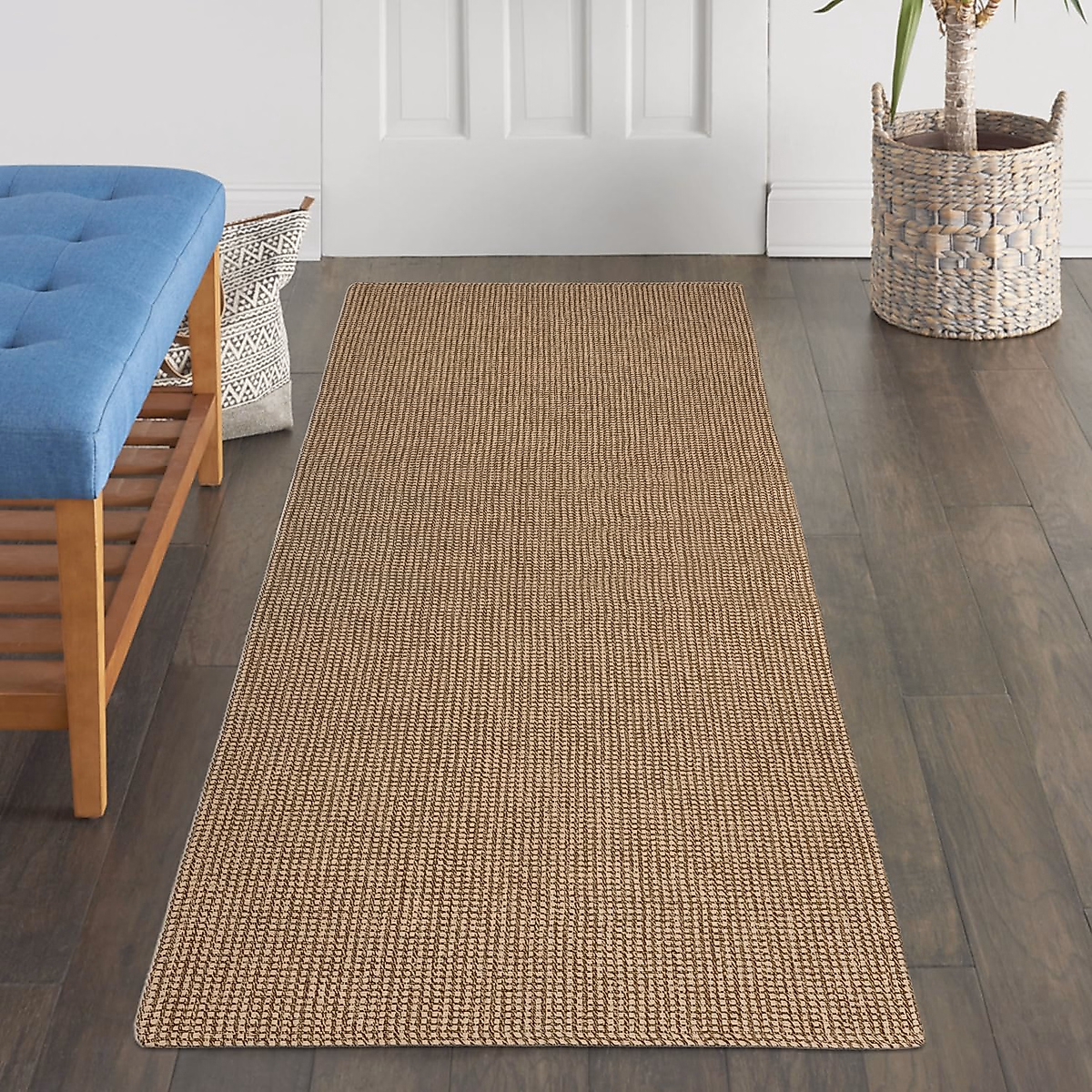 KOZYFLY Boho Hallway Runner Rug 2x5 ft Washable Hallway Carpet Runner Natural Rubber Backed Kitchen Rug Cotton Entryway Runner Rugs Floor Rugs for Kitchen Bathroom Entryway Bedroom