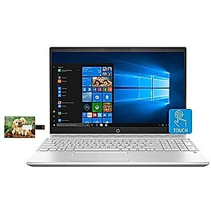 HP Pavilion 15 Laptop Computer, 10th Gen Intel Quad Core i5-1035G1, 15.6" HD IPS Touchscreen, 16GB RAM, 1TB M.2 SSD, Wi-Fi 5, Webcam, B&O Audio, USB-C, HDMI, Windows 10 Pro, 32GB USB Card