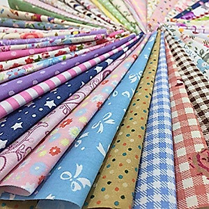 levylisa 100 Pieces 6'' x 6''100% Printed Cotton Quilting Fabric Patchwork Precut Fabric Quilt Squares DIY Sewing Quarter Bundle Fabric for DIY Craft Embellishment Sewing Scrapbooking Quilting