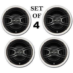 Sony HD Digital Cinematic Sound 770 Watts 7.1 Channel 3D A/V Receiver + Yamaha Custom Easy-to-Install Natural Sound in-Ceiling 3-Way 100 watts Speaker (Set of 4) with Dual Twee