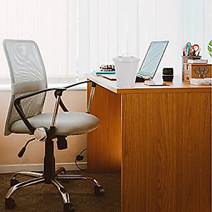 POPETPOP Mini Trash Can with Lid- Tiny Desktop Wastebasket Metal Garbage Bin Pen Holder Flowerpot Small Buckets Organizer for Home Office Kitchen