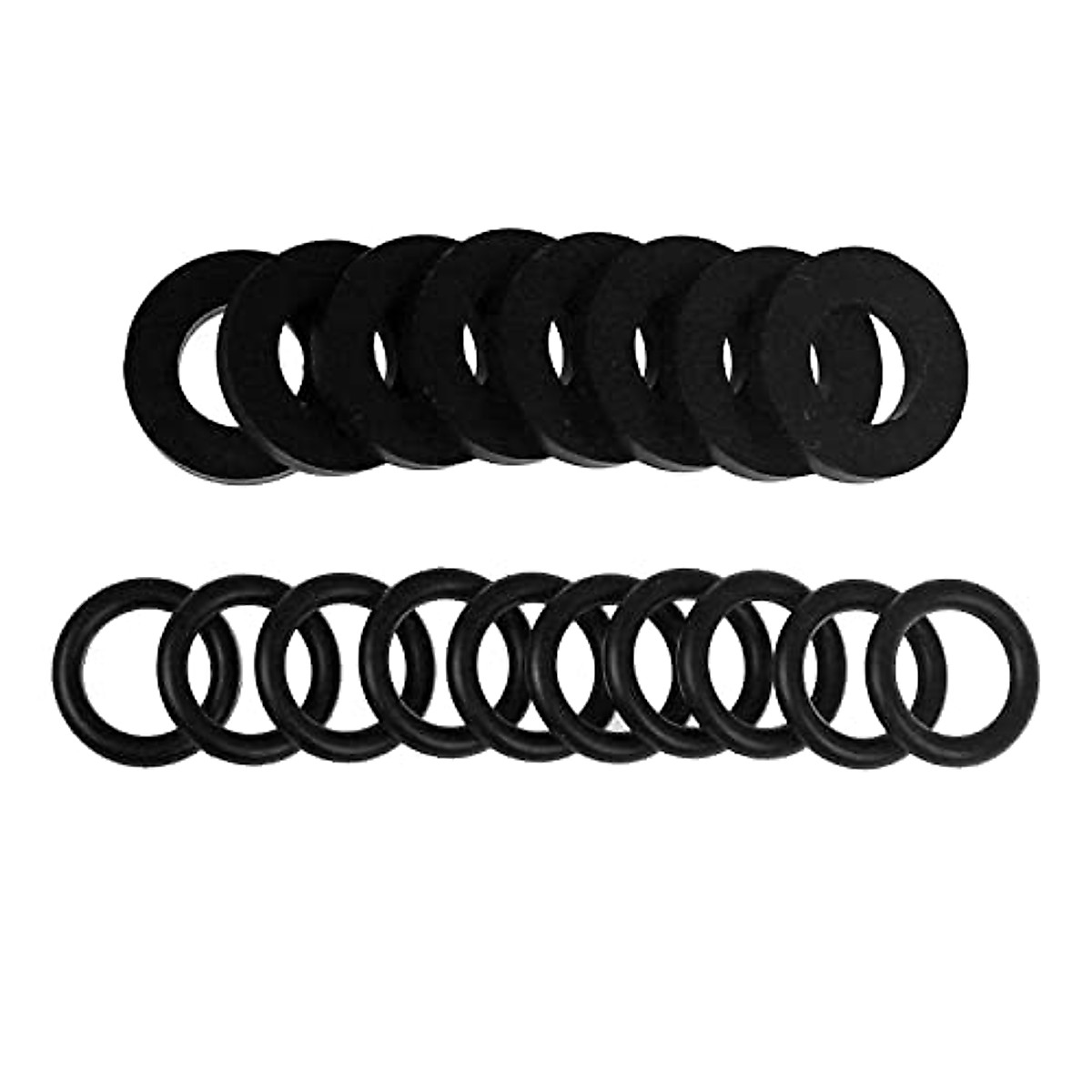 10Pcs Propane Tank Gasket and 10Pcs O-Rings for All Soft Nose P.O.L. Fittings, Soft Rubber Leakage-Proof Sealing, Fit for Propane Gas Adapters, Connectors, Valves, Regulators, Accessories and More