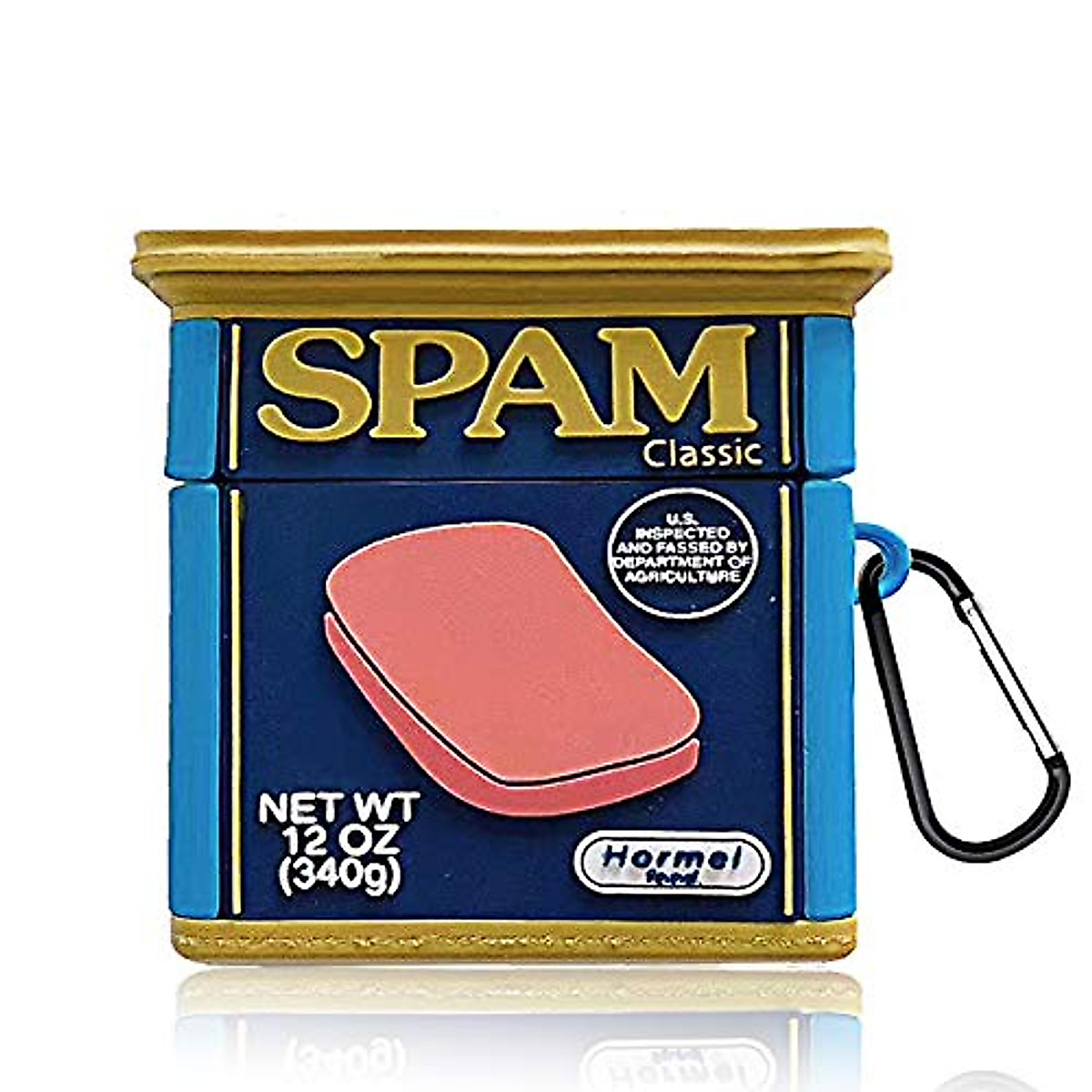 Compatible with Airpods Pro Soft Silicone Case, 3D Entertainment Luxury Funny Cool Jersey Lunch Meat Recorder Designer Suit, Character Skin Fashion, Girls, Boys, Teenagers. (Pro Luncheon Meat)